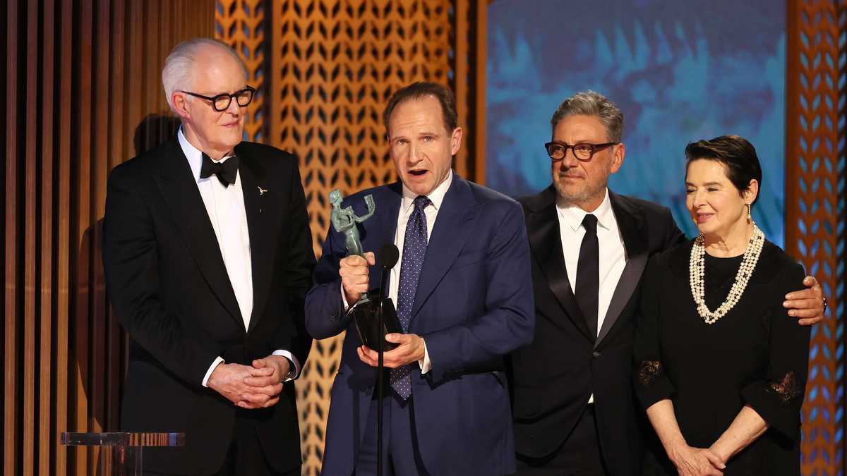 The cast of 'Conclave' sends well wishes to Pope Francis during the ...