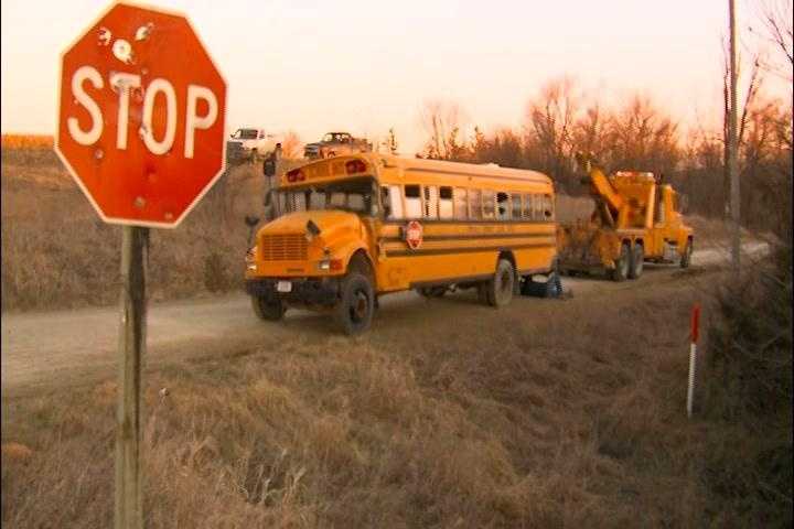 Photos: School Bus Rollover Crash