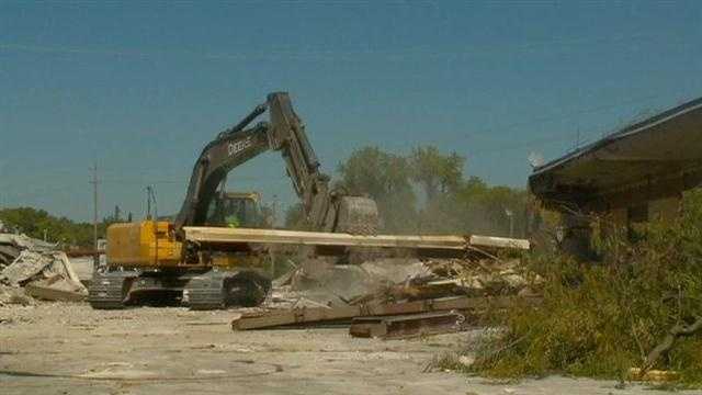 Photos: Strip mall demolished at 63rd and Grand