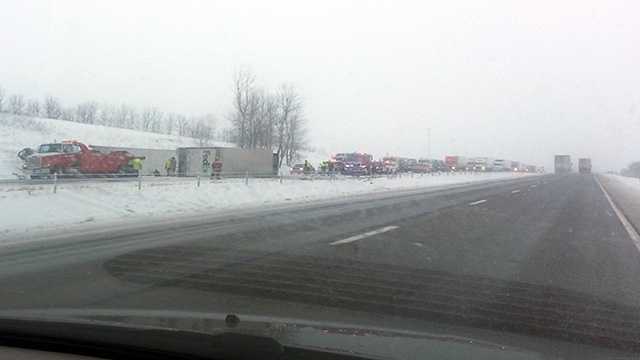UPDATED: Multi-semi crash closes Interstate 80