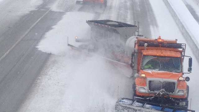DOT map shows plows already out pretreating roads