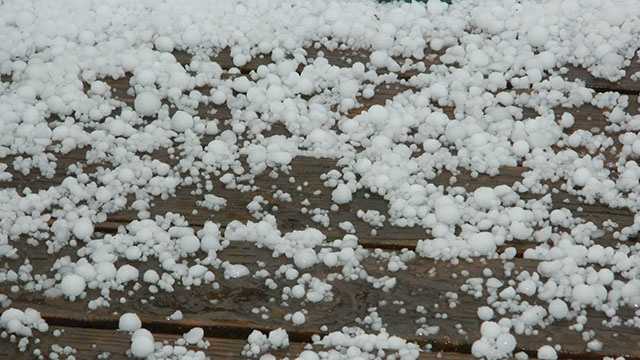 Photos: Hail storm hits northern Iowa