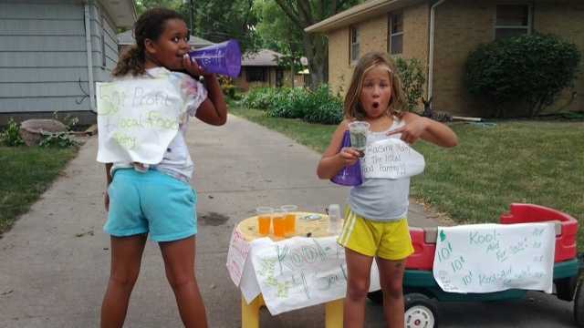 Proud mommy day! Kool-Aid stand helps food pantry