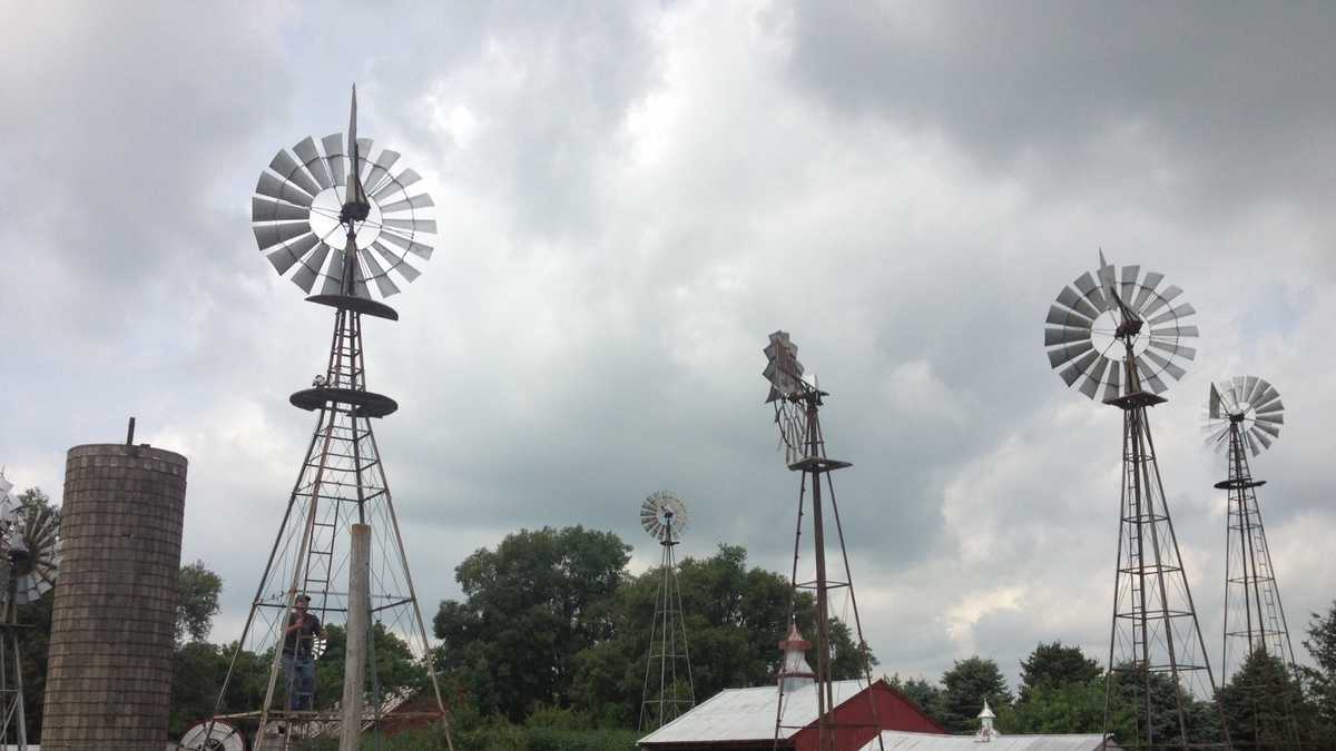 Photos: He's know at the windmill man