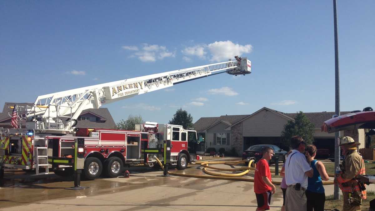 Photos: Crews battle Ankeny house fire