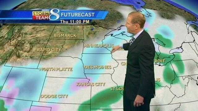 Rain transitions to snow later today