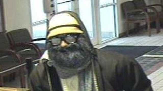 Police: Bearded robber hands note to teller