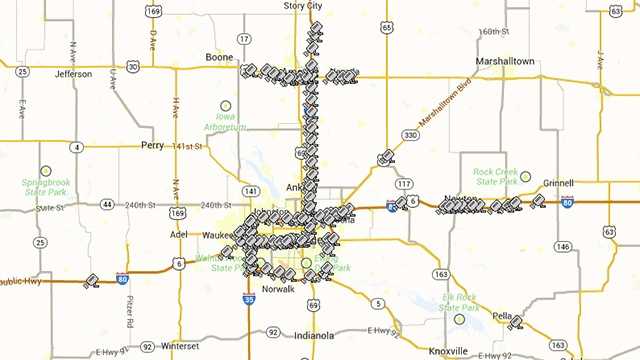 New Iowa DOT cameras show you road conditions, crashes