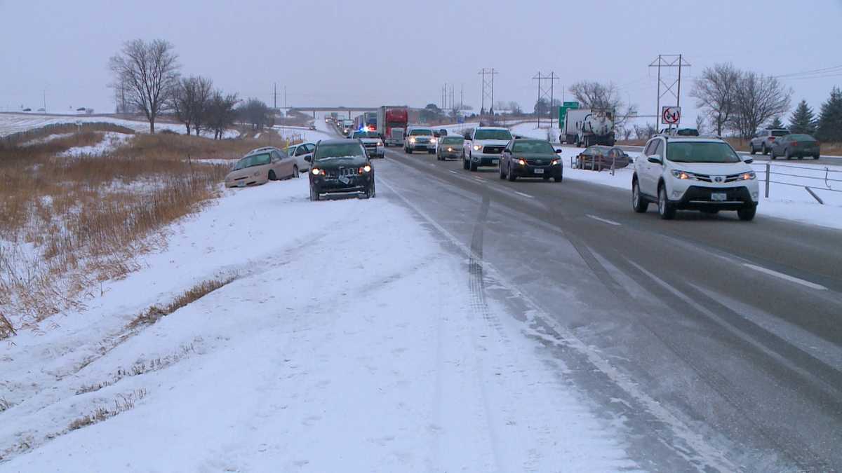 Photos: Snow causing crashes across Iowa