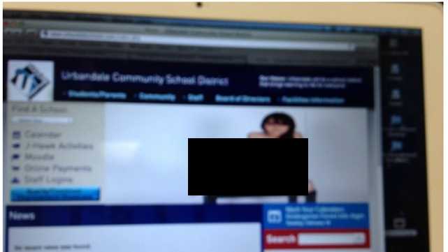 'Extremely inappropriate pictures' appear on school website