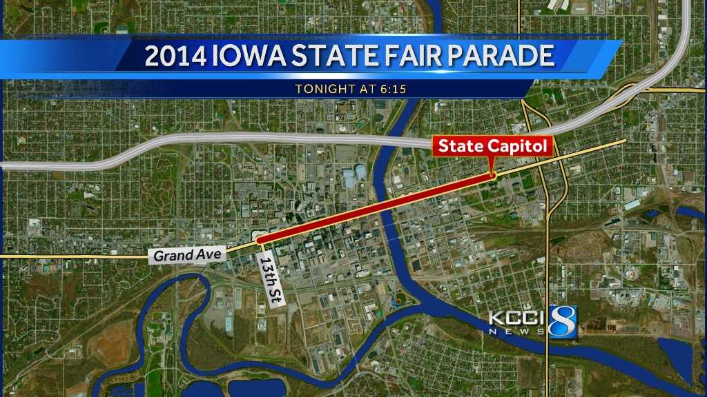 State Fair Parade starts downtown at 6:15 p.m.