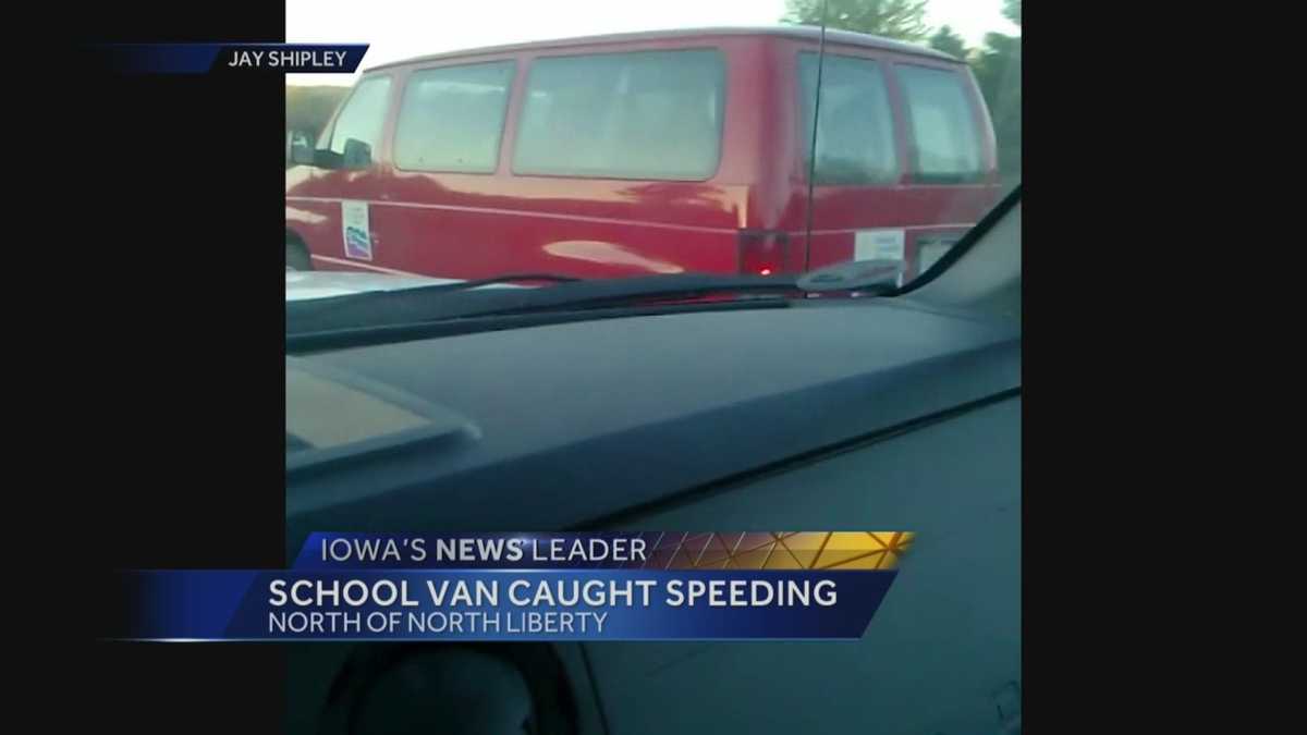 Driver sees school van going more than 80 mph
