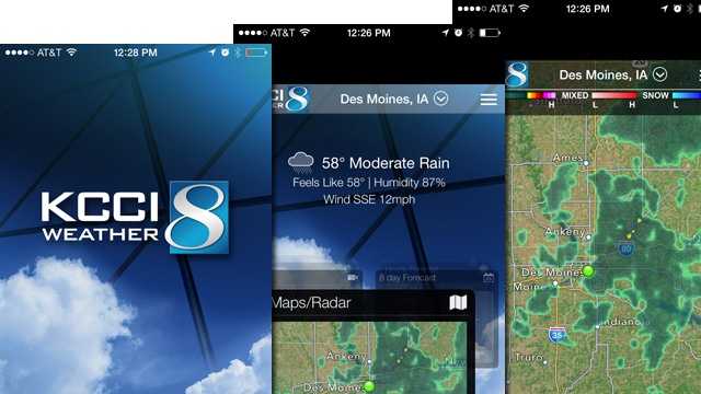 Track incoming storms on free KCCI Weather App