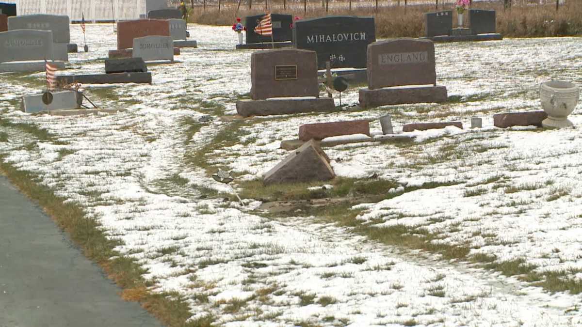 Vandals tear through cemetery