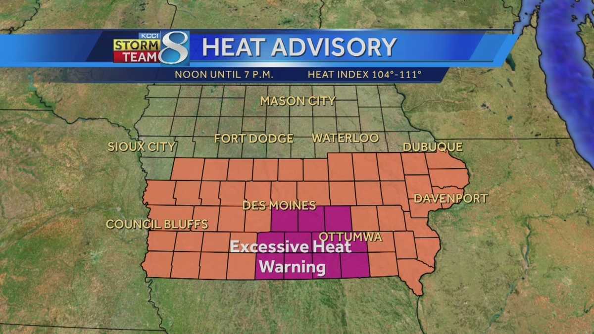 Heat warnings today: 105-115 heat index this afternoon