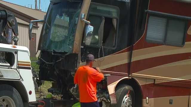 PHOTOS: Fatal motorhome vs. SUV crash