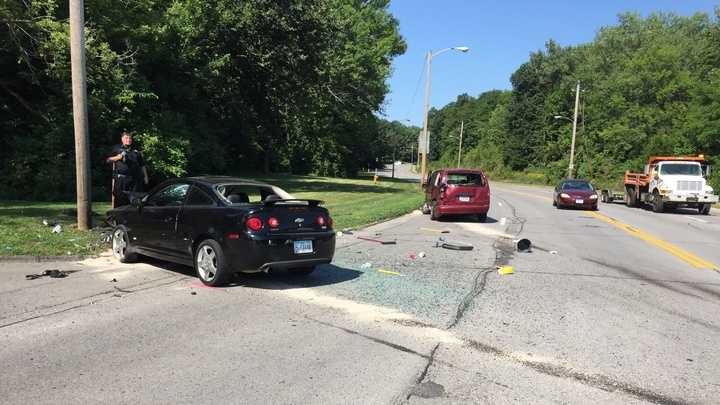 PHOTOS: Serious minivan vs. car crash on Hickman Road