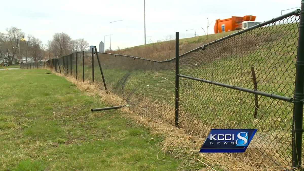 Broken barrier puts homes in danger of flying cars