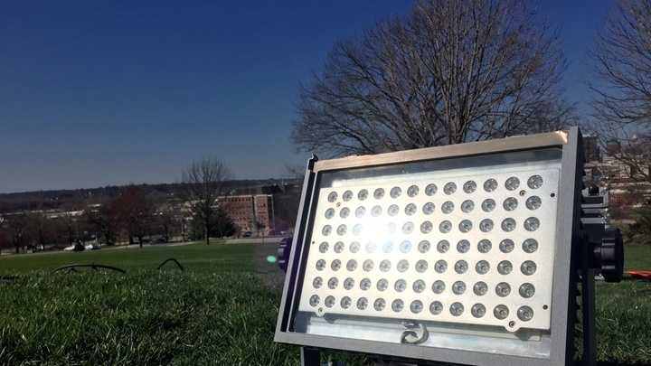 PHOTOS: Musco lighting being tested at Iowa Capitol