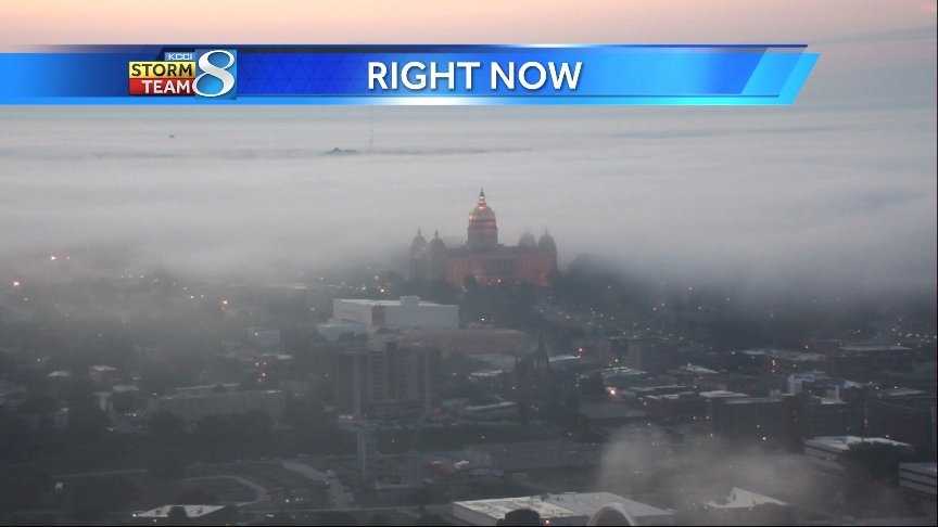 Dense fog across Iowa before heat index roars to 100+