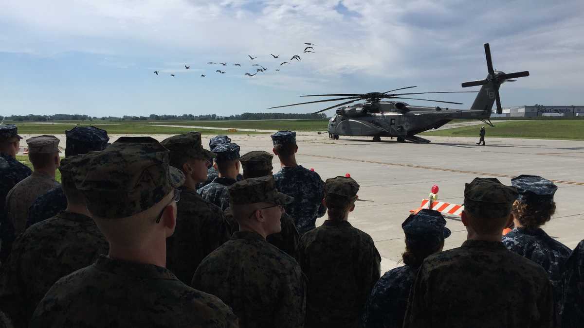 Navy Week: Navy chopper makes stop in Ames
