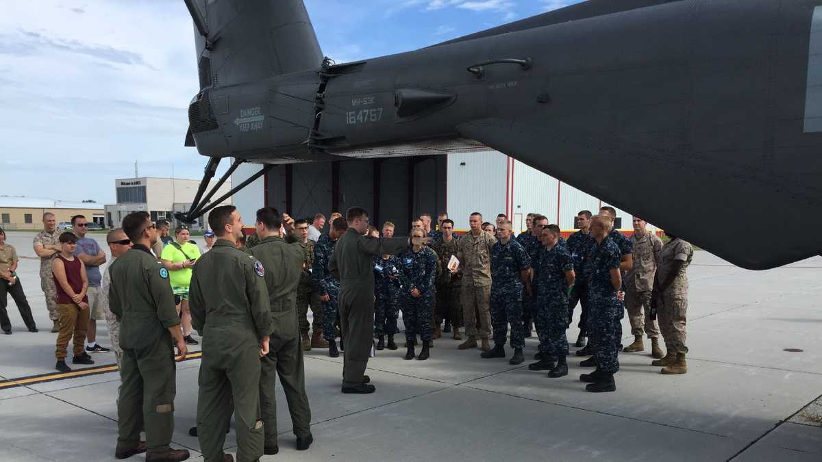 Navy Week: Navy chopper makes stop in Ames