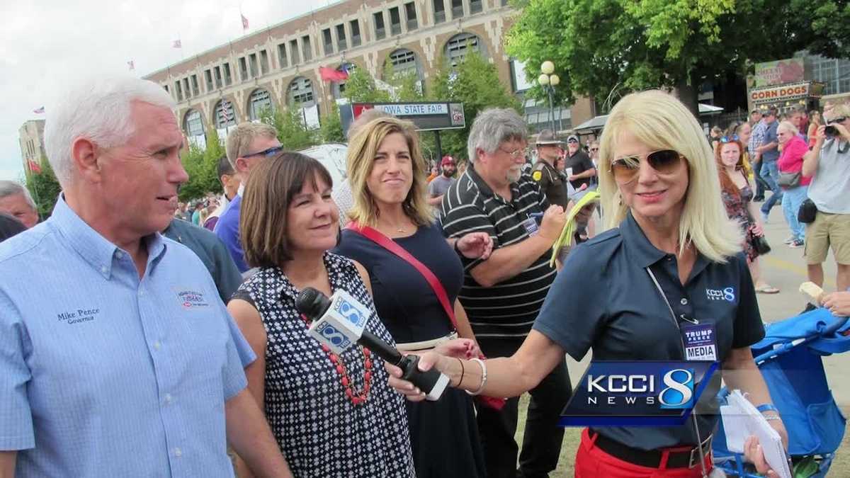 Pence talks Clinton Foundation during Iowa stop