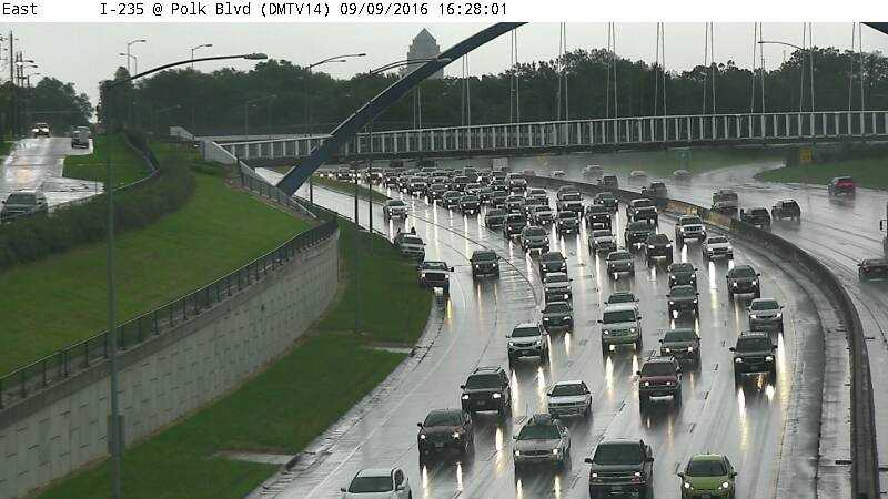 Strong storms with torrential rainfall, strong winds right now