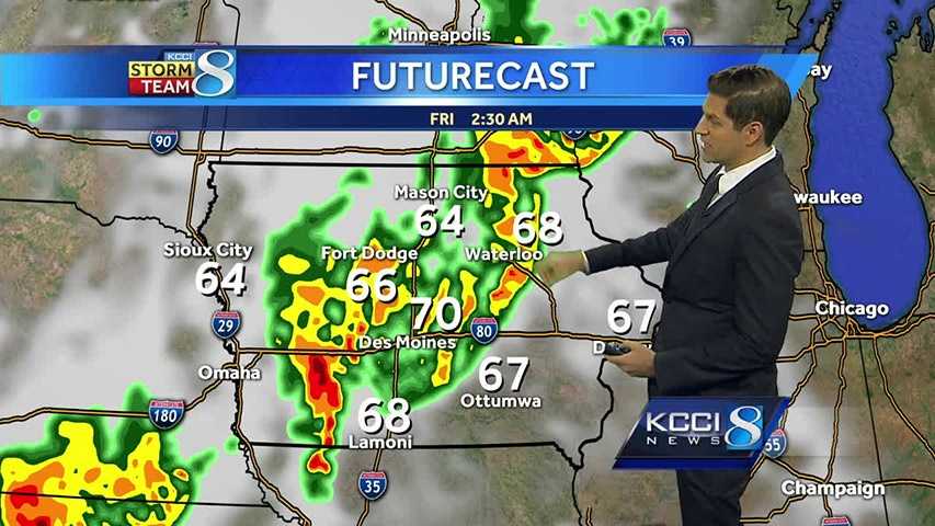 Tracking PM storm system