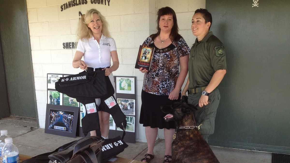 Stanislaus County police dog 'Sam' gets bulletproof vest