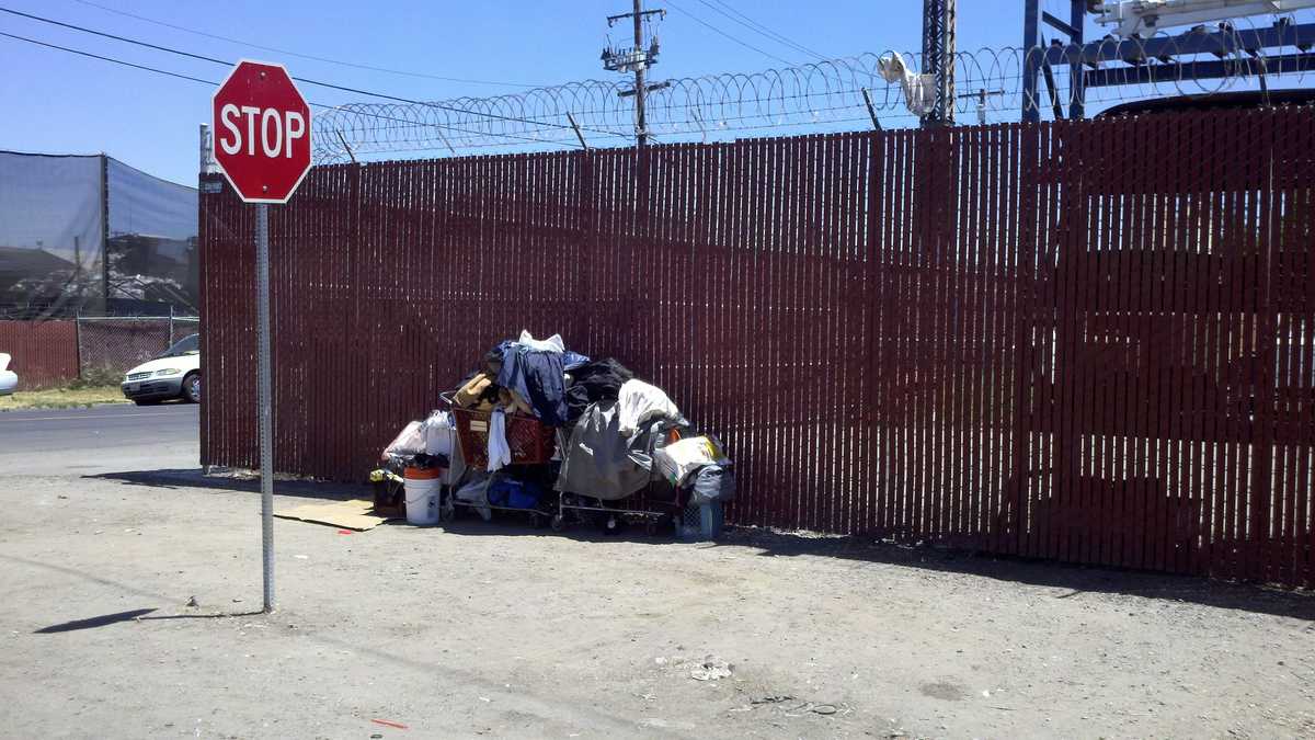 Photos from the field: Police clear Stockton homeless camp