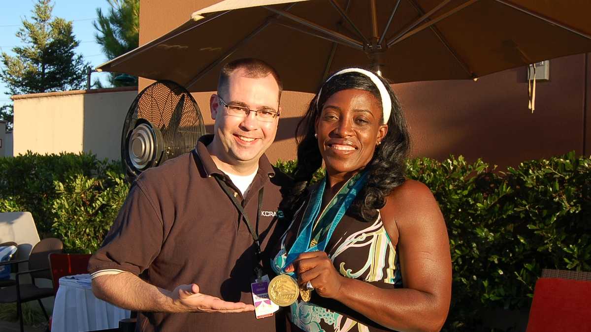 Photos: Ruthie Bolton visits the KCRA 3 Olympic Zone