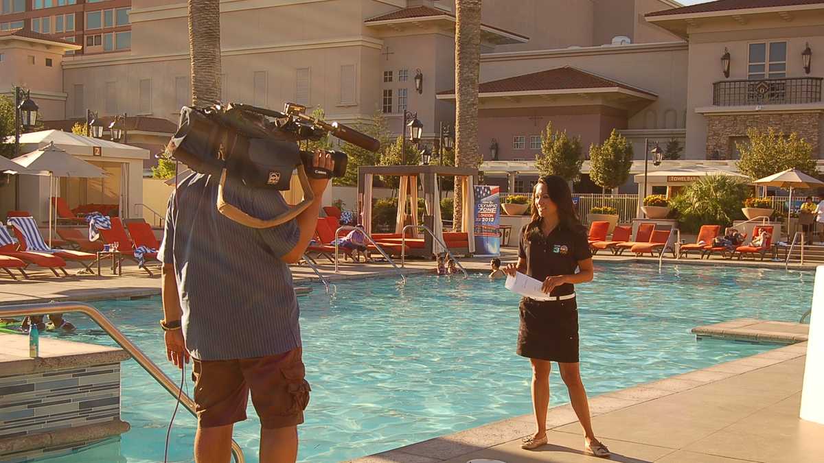 Photos: Debbie Meyer, 3-time gold medalist, visits the Olympic Zone