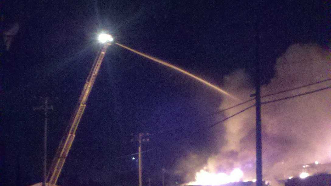 Photos: Crews spent hours battling warehouse fire in Stockton