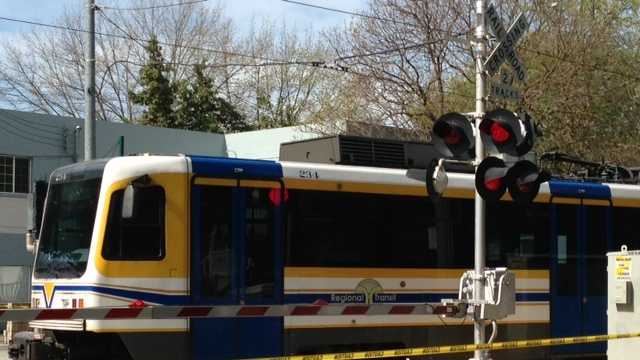 Photos: Light rail derails in downtown Sacramento