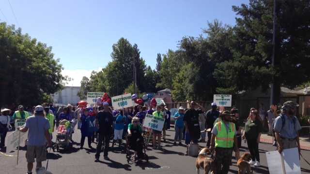 Photos: Marching to a beat of service, care