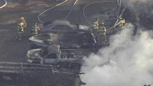 Photos: Crews battle Vacaville house fire