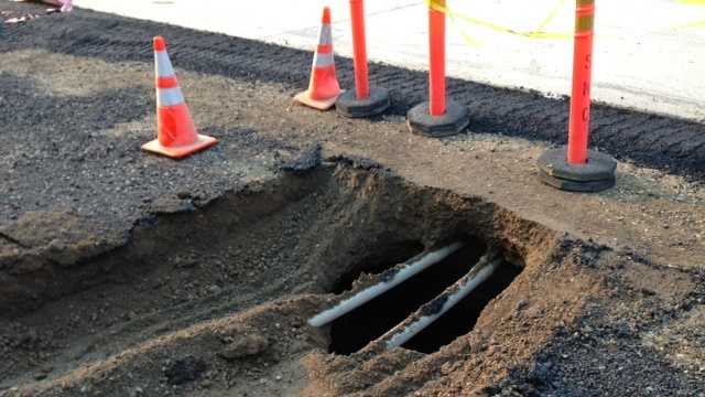 Photos: Sinkhole on Interstate 80