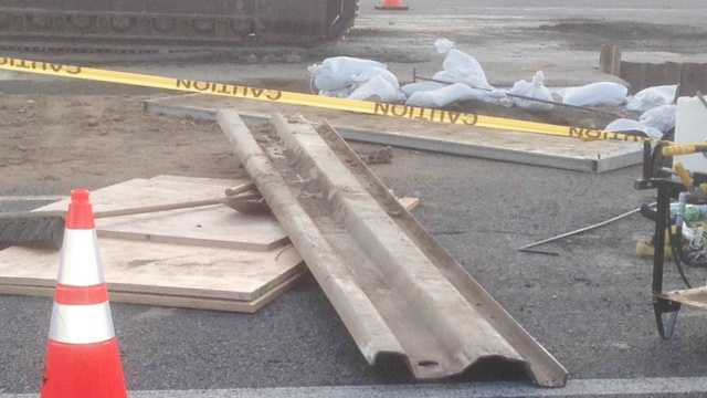 Photos: Workers struck by falling metal