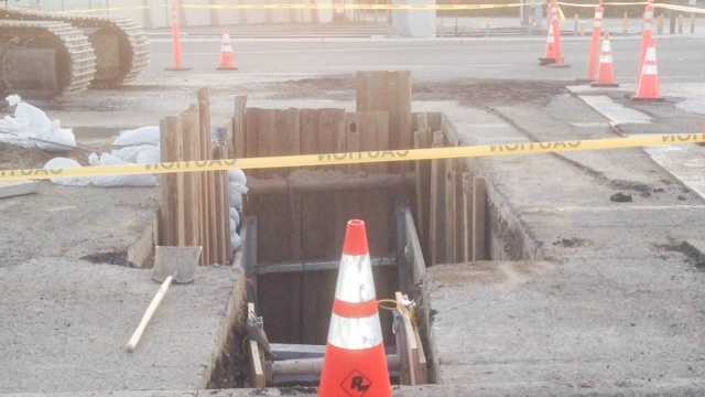 Photos: Workers struck by falling metal