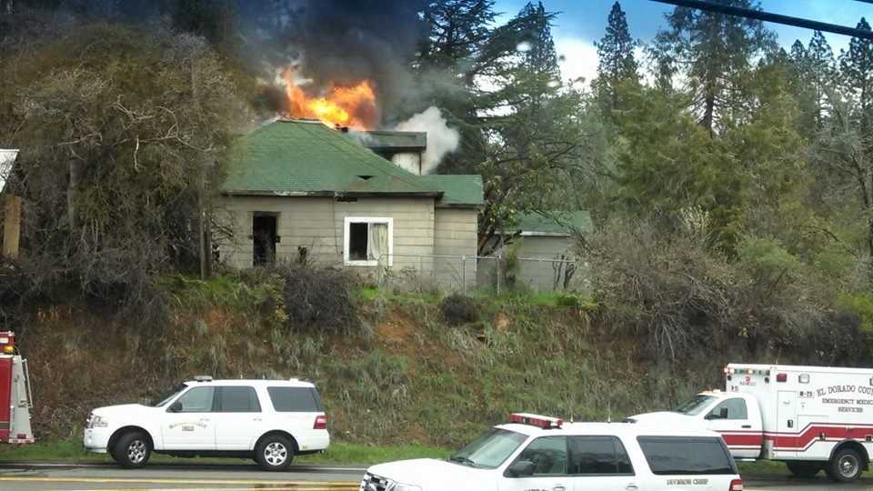 Hwy 49 reopens hours after 'suspicious' house fire near Placerville