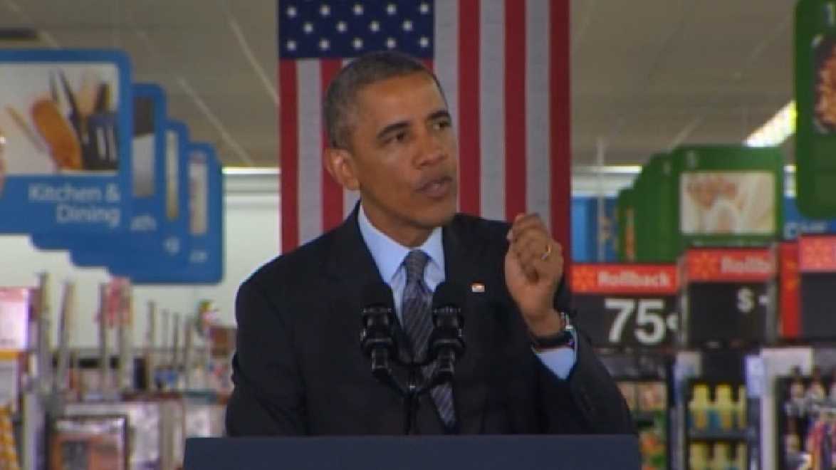 Obama, at San Jose Wal-Mart, touts steps on solar power