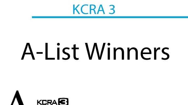 KCRA 3 A-List winners revealed