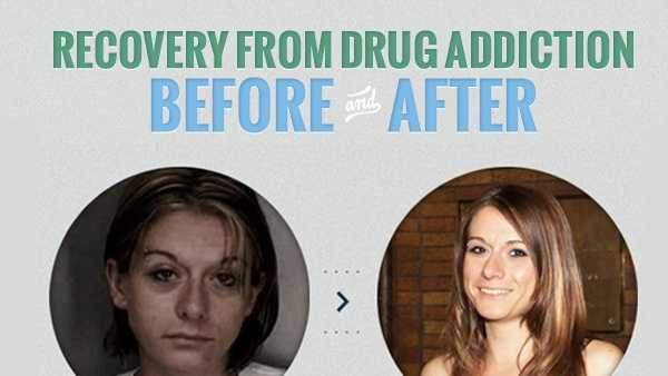 Before and after: Photos of drug addiction recovery