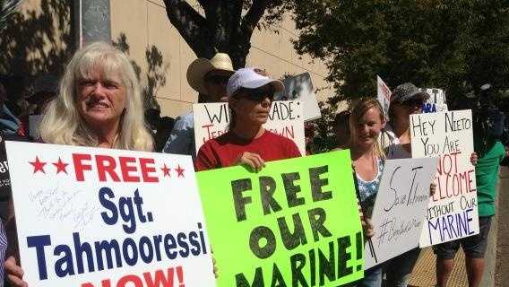 Photos: Crowds gather to protest Mexican president