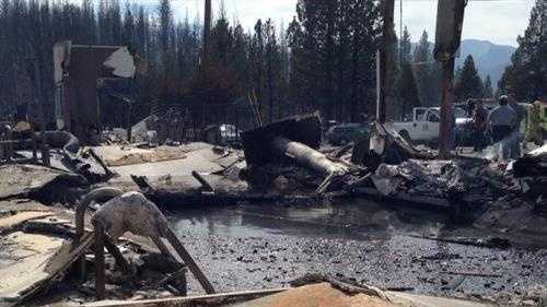 Shocking photos show destruction caused by Weed fire