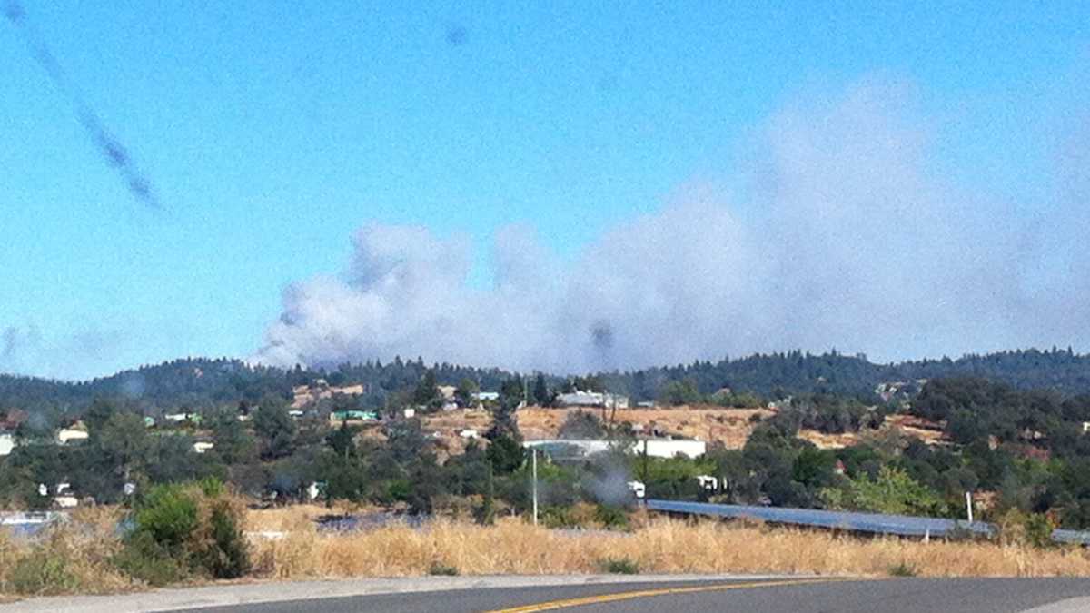 Photos: Smoke pours from Placer County spot fires