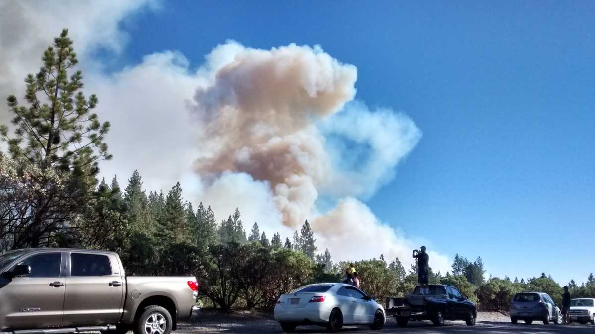 Photos: Smoke pours from Placer County spot fires