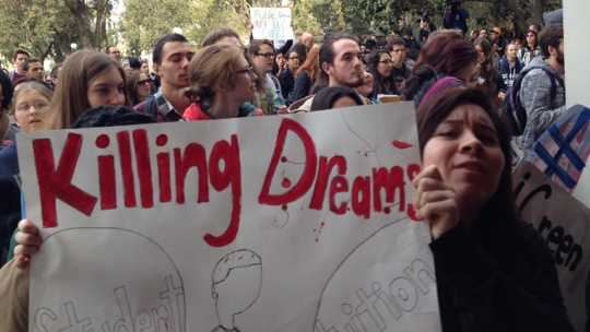 UC Davis protester: 'Raise tuition, we'll raise hell'