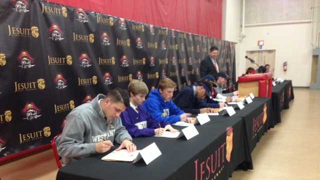 Tears, cheers mark pen-to-paper day for prep athletes